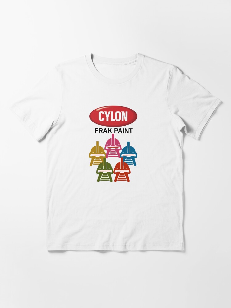 "Cylon Frak Paint" T-shirt for Sale by mcnasty | Redbubble | cylon t ...