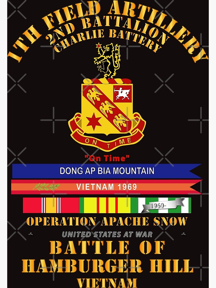 Póster « Hamburger Hill - C Btry - 2nd Bn 11th Artillery w VN SVC w PUC ...