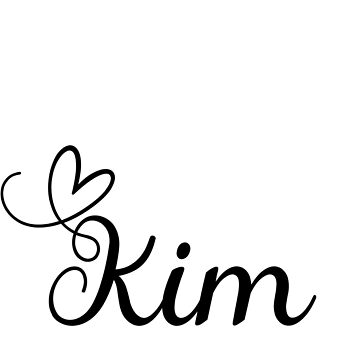 "Kim Personalized Girl Name - Custom Name" Art Print for Sale by ...