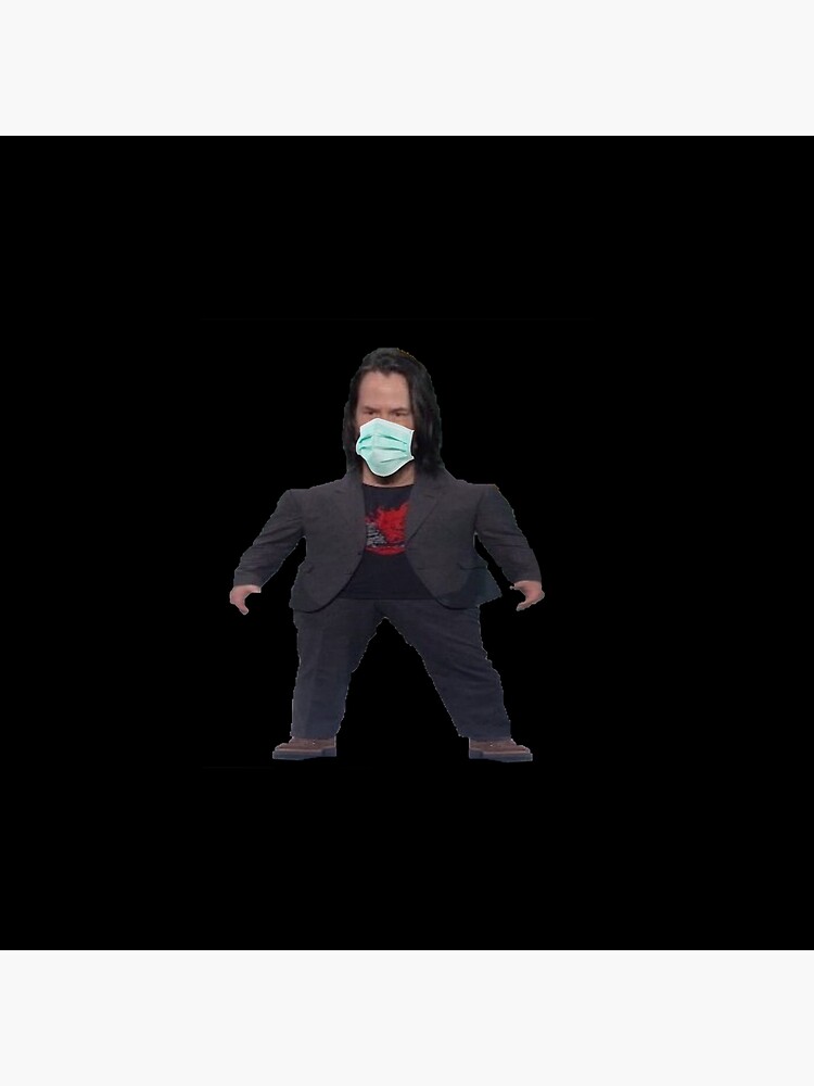 "Mini Keanu Reeves With a MASK Logo" Metal Print by Robin- | Redbubble