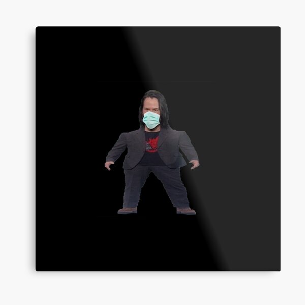 "Mini Keanu Reeves With a MASK Logo" Metal Print by Robin- | Redbubble