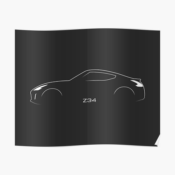 Póster «Z34 Brustroke Silhouette» de ApexFibers | Redbubble