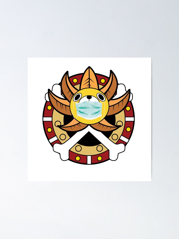 Póster «Logotipo de One Piece Thousand Sunny With Mask» de Robin ...