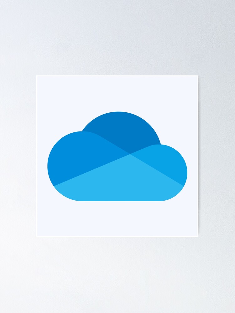 "Microsoft OneDrive Icon" Poster for Sale by AGM97 | Redbubble