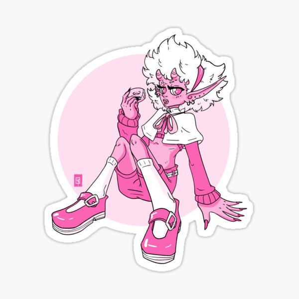 "Demon Delights" Sticker for Sale by ADazedRainbow | Redbubble
