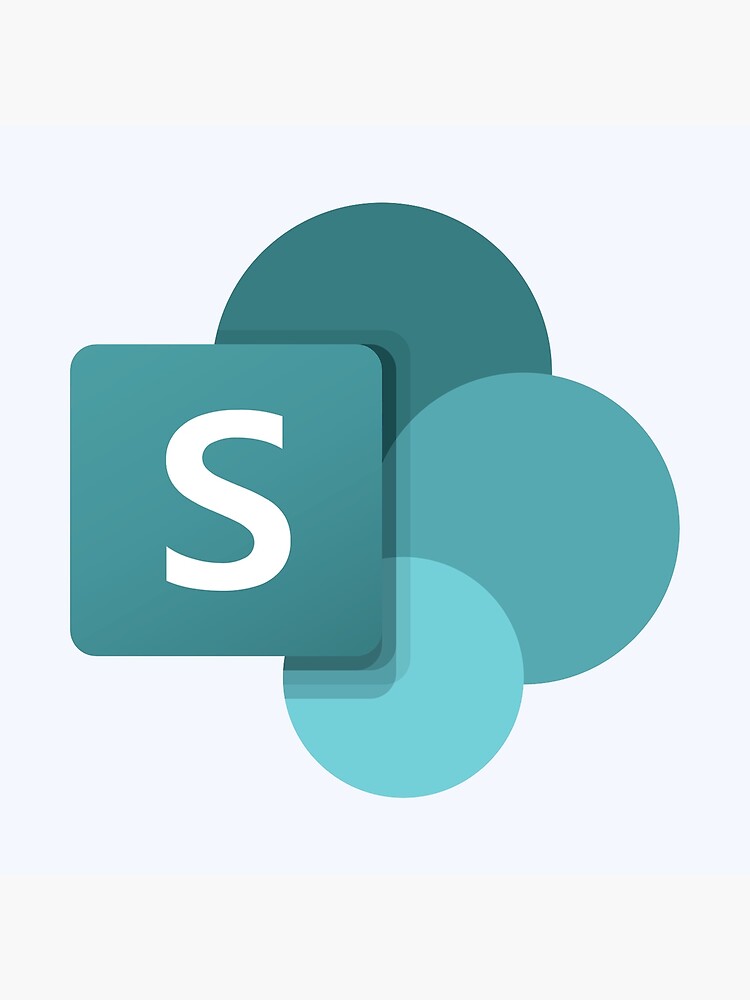  Microsoft Sharepoint Icon Poster For Sale By AGM97 Redbubble