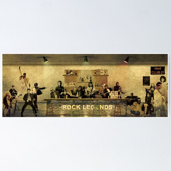 "rock legends" Poster for Sale by Baarioto | Redbubble
