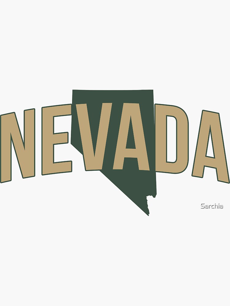 "Nevada State" Sticker for Sale by Sarchia | Redbubble