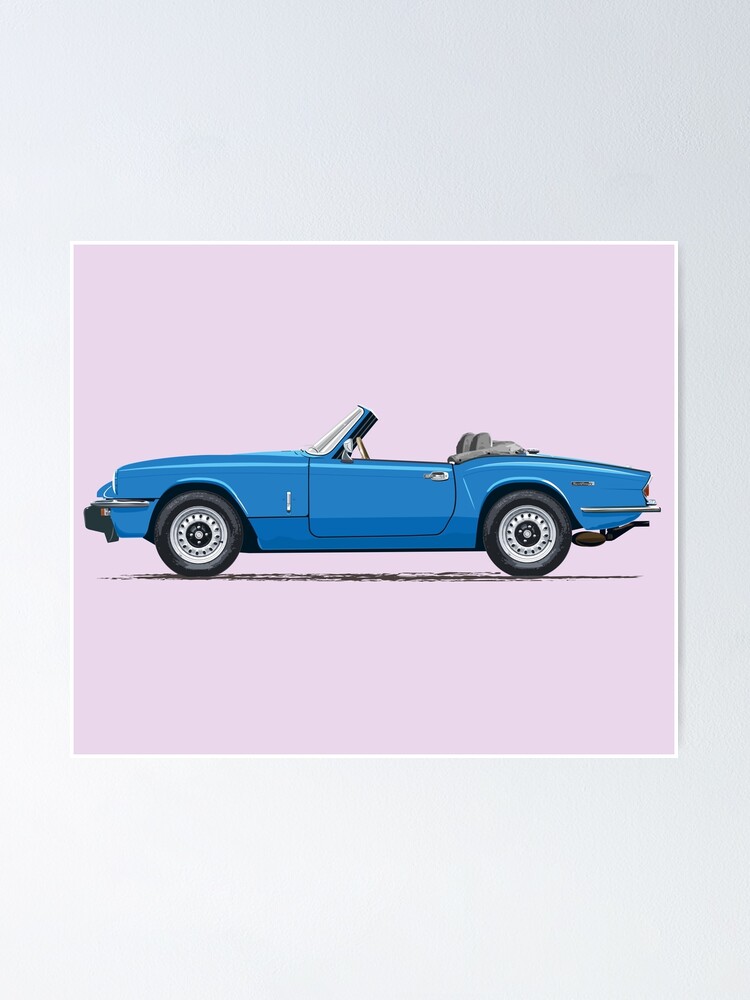 "Pageant Blue Mk4 Spitfire – a Triumph!" Poster for Sale by Bigs66 ...