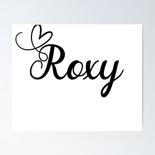"Roxy Personalized Girl Name - Custom Name" Poster for Sale by ...