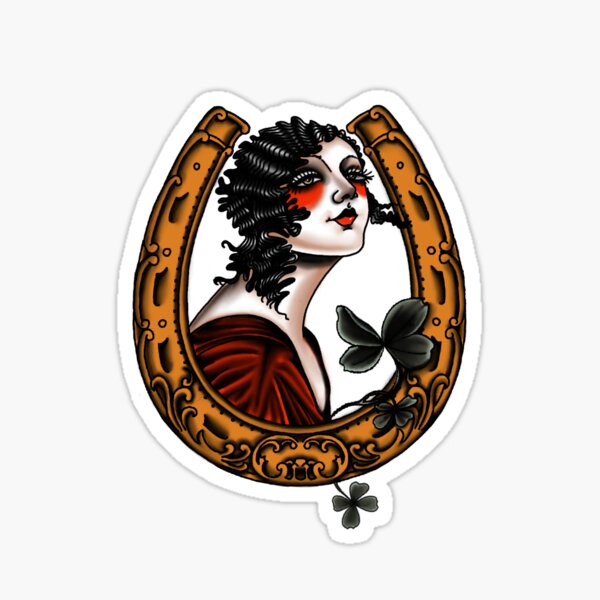 "Lady Luck Sticker" Sticker by Kaseymcgrath | Redbubble