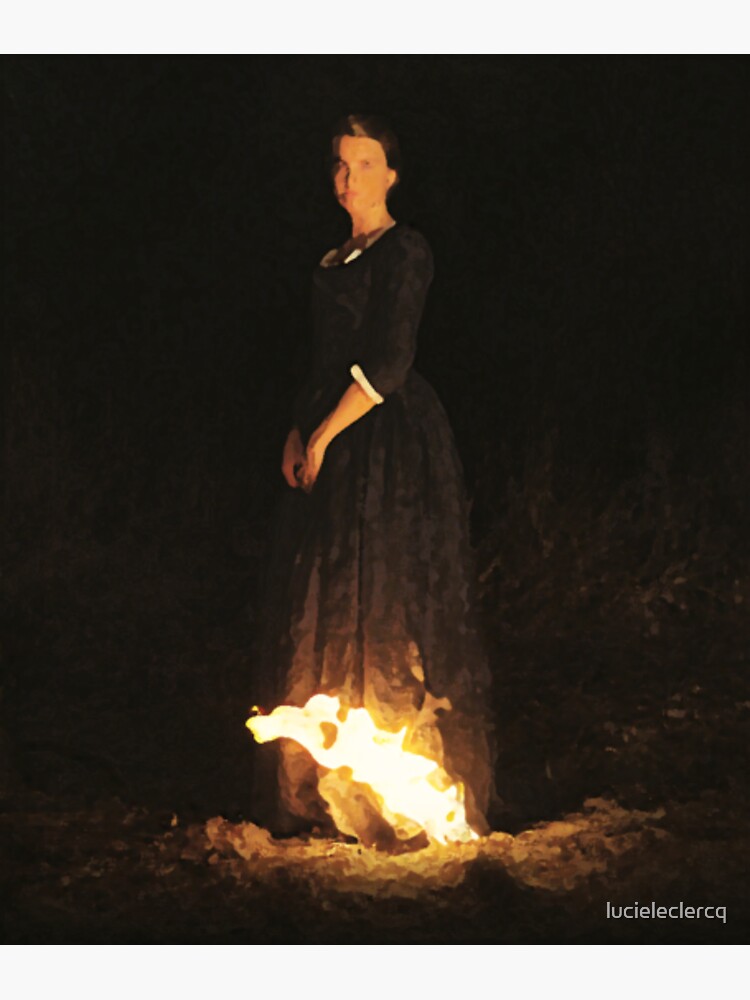 "Heloïse with Paint Effect - Portrait of a Lady on Fire" Sticker for ...