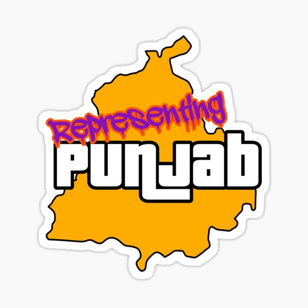 "Representing Punjab" Sticker by Jashan22 | Redbubble