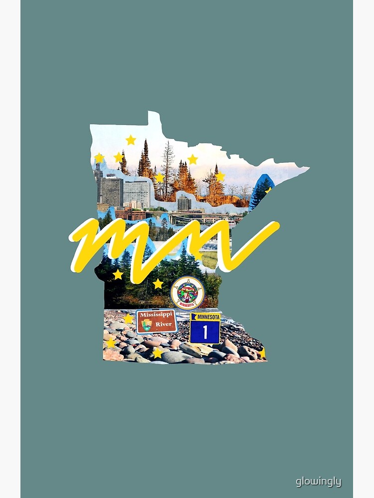 "minnesota state pride collage art" Art Print for Sale by glowingly ...