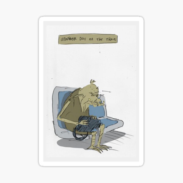 "Goblin Commuter" Sticker for Sale by cartoonlab | Redbubble