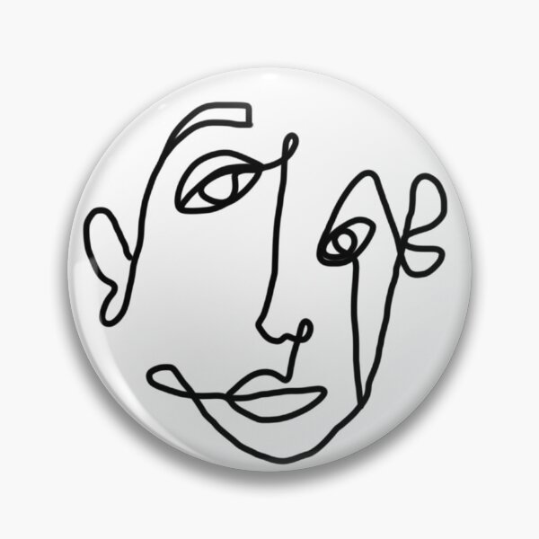 "FACE" Pin for Sale by r0undincircles | Redbubble