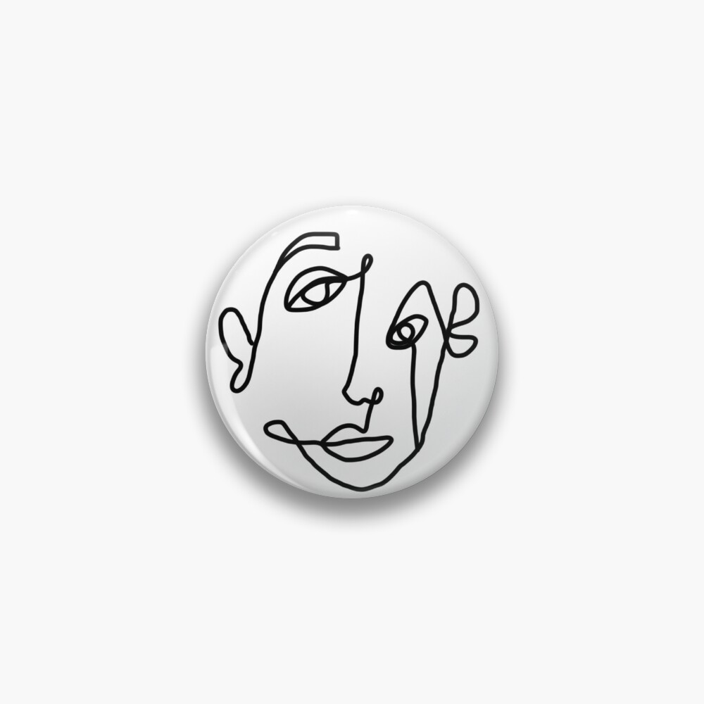 "FACE" Pin for Sale by r0undincircles | Redbubble