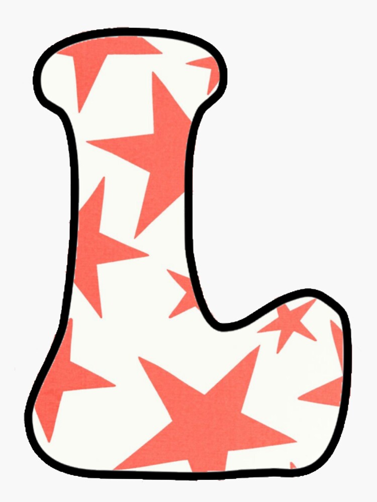 "Letter L sticker" Sticker for Sale by sarahsynan | Redbubble