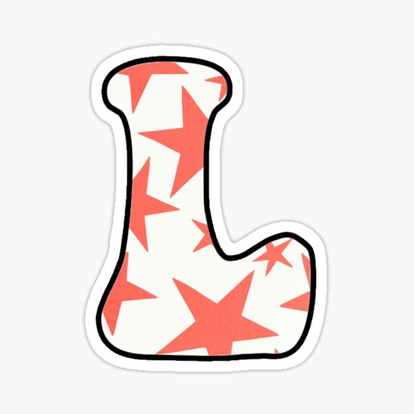 "Letter L sticker" Sticker for Sale by sarahsynan | Redbubble
