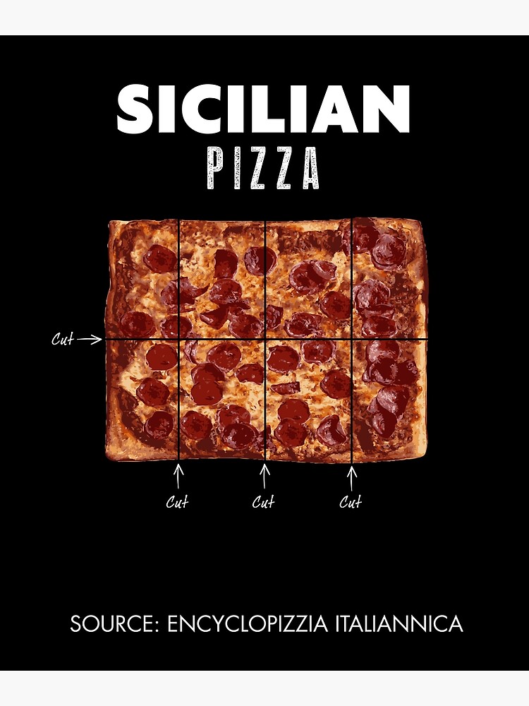 "Regional Sicilian Style Pizza Square Pepperoni Sicily Italy ...