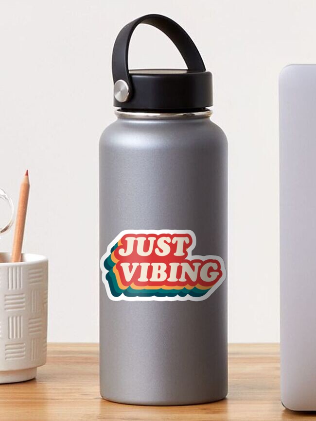"Just Vibing" Sticker for Sale by Molly M. | Redbubble