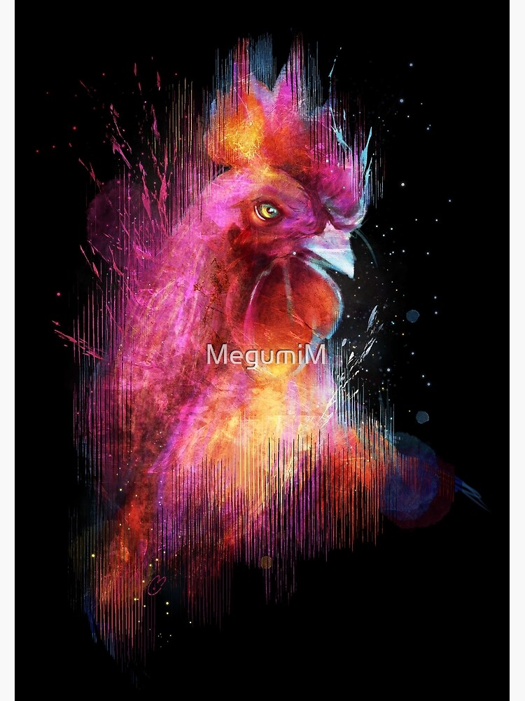 "Chinese Zodiac - Ruby Rooster" Poster by MegumiM | Redbubble