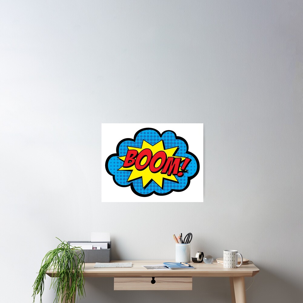 "Superhero BOOM" Poster for Sale by bezshlyakh | Redbubble
