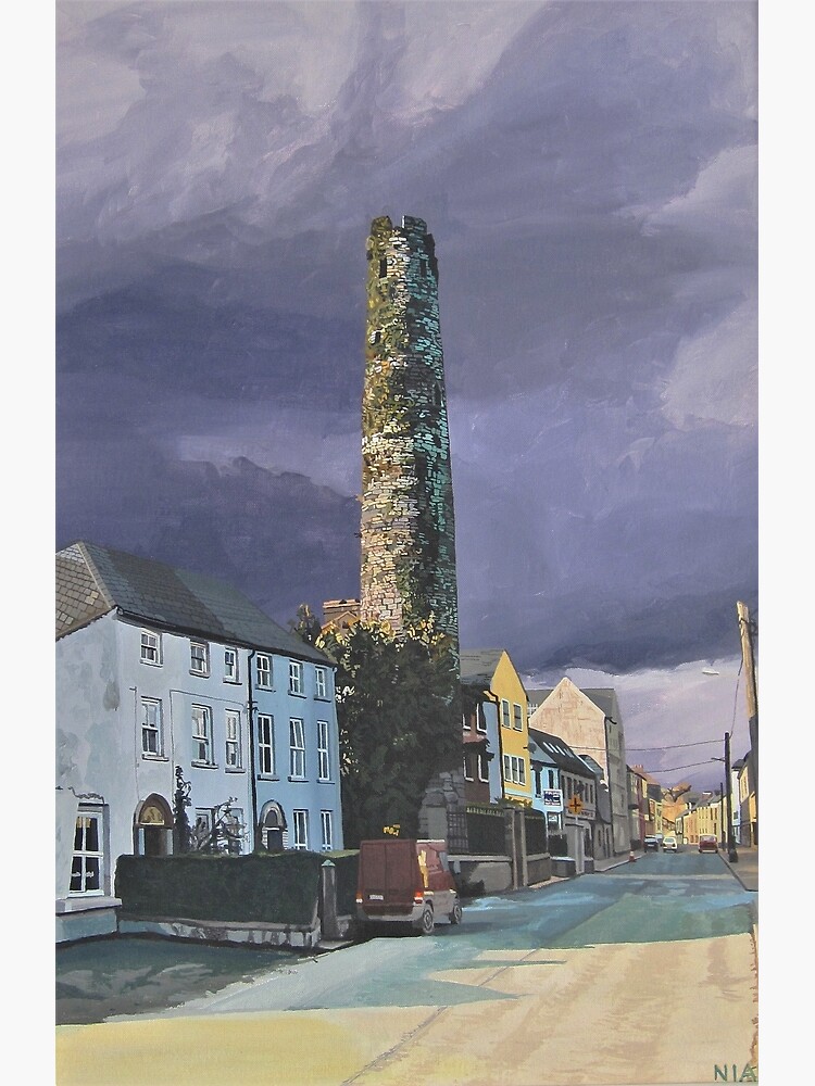 "Cloyne Round Tower" Art Print for Sale by eastcorkpainter | Redbubble