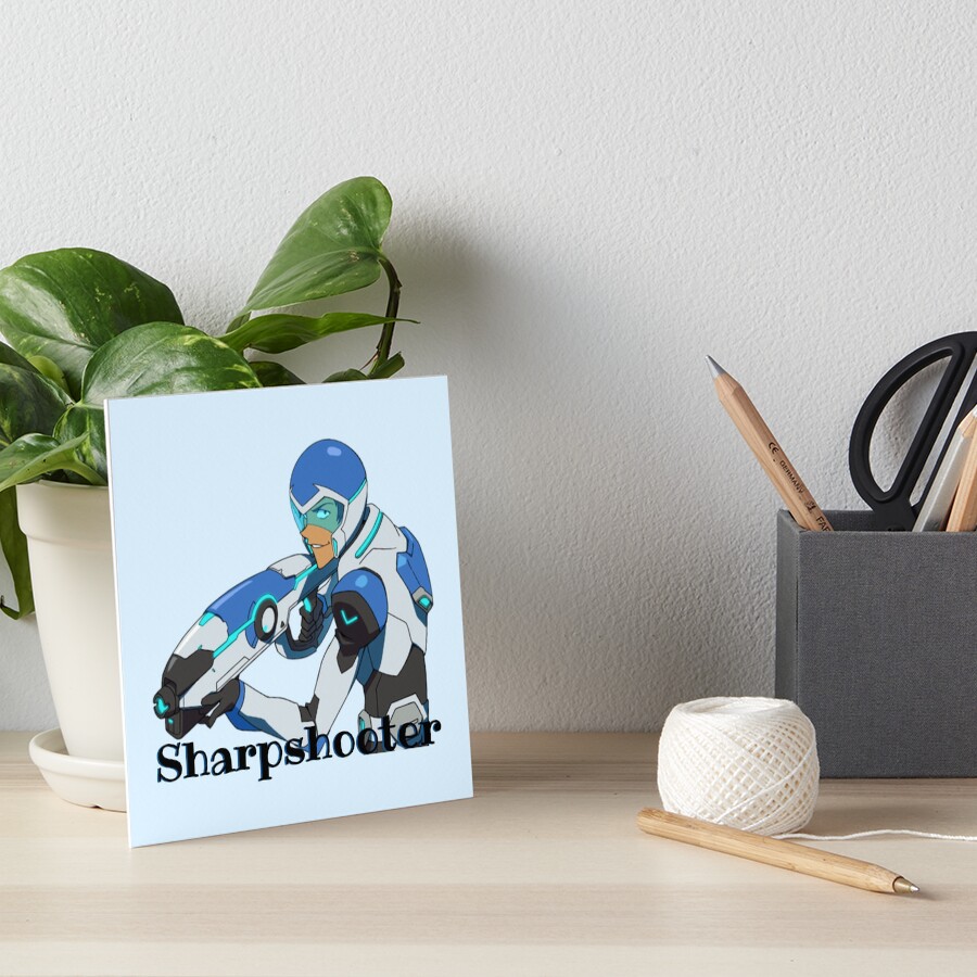 "Lance McKlain, Sharpshooter, Blue and Red Paladin - Voltron Sticker" Art Board Print by ...