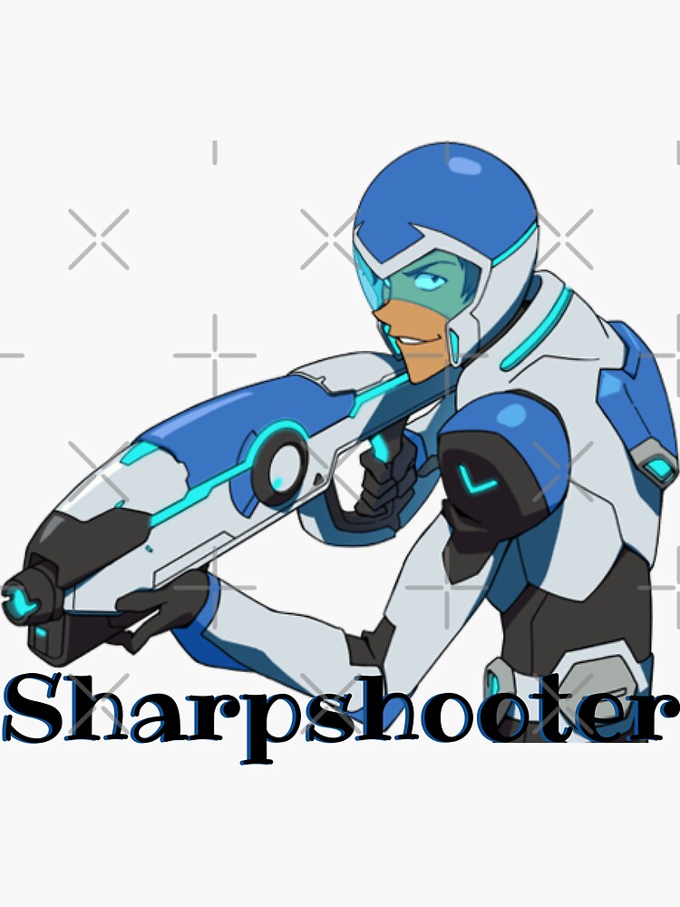 "Lance McKlain, Sharpshooter, Blue and Red Paladin - Voltron Sticker" Sticker by rutabaigramen ...