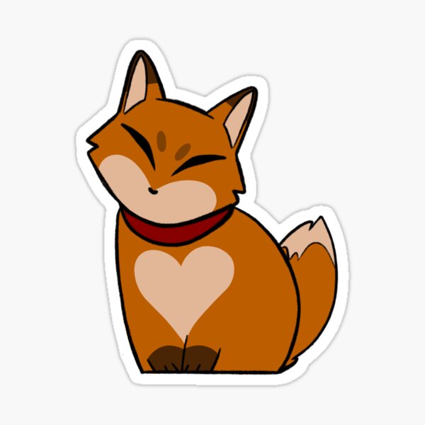 "Fox fox fox!" Sticker for Sale by CoyoteSnacks | Redbubble