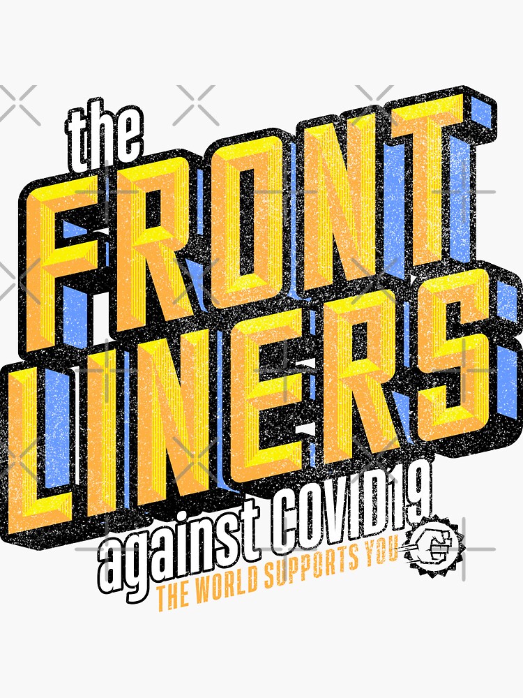 "The Frontliners superheroes" Sticker by opippi | Redbubble