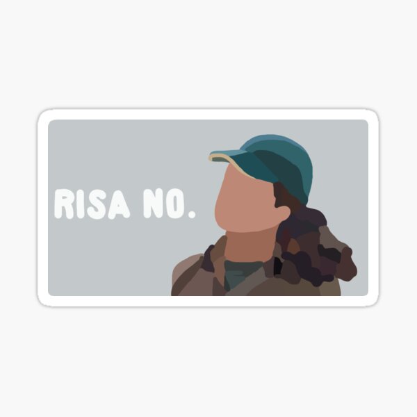 "Risa No." Sticker for Sale by ngtors | Redbubble