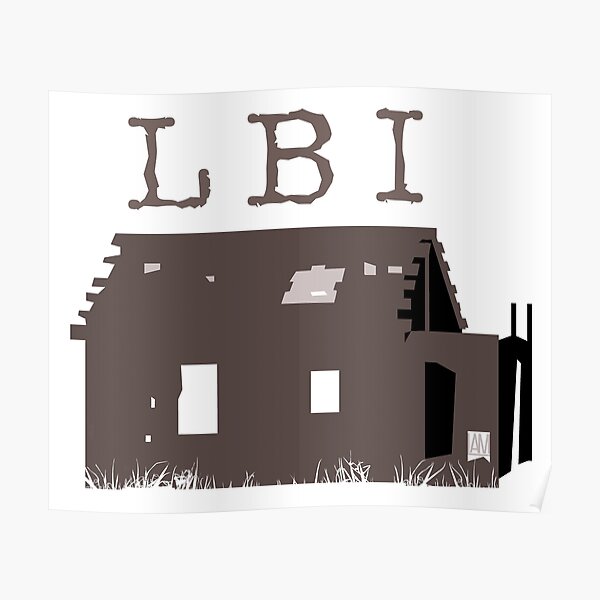 "LBI shack" Poster by lamdesign | Redbubble