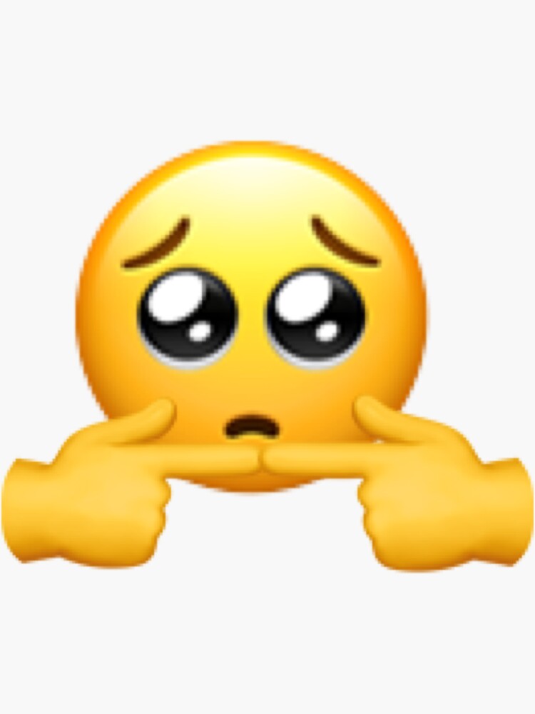 "Shy emoji" Sticker for Sale by flyhighmagpie | Redbubble