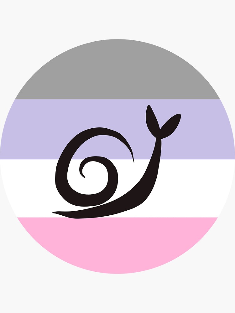 "Cupio Minimalist Pride Snail Logo" Sticker by PrideSnails | Redbubble