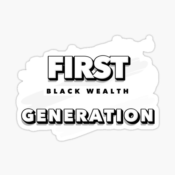 "Black Wealth" Sticker for Sale by KempachiHanma | Redbubble