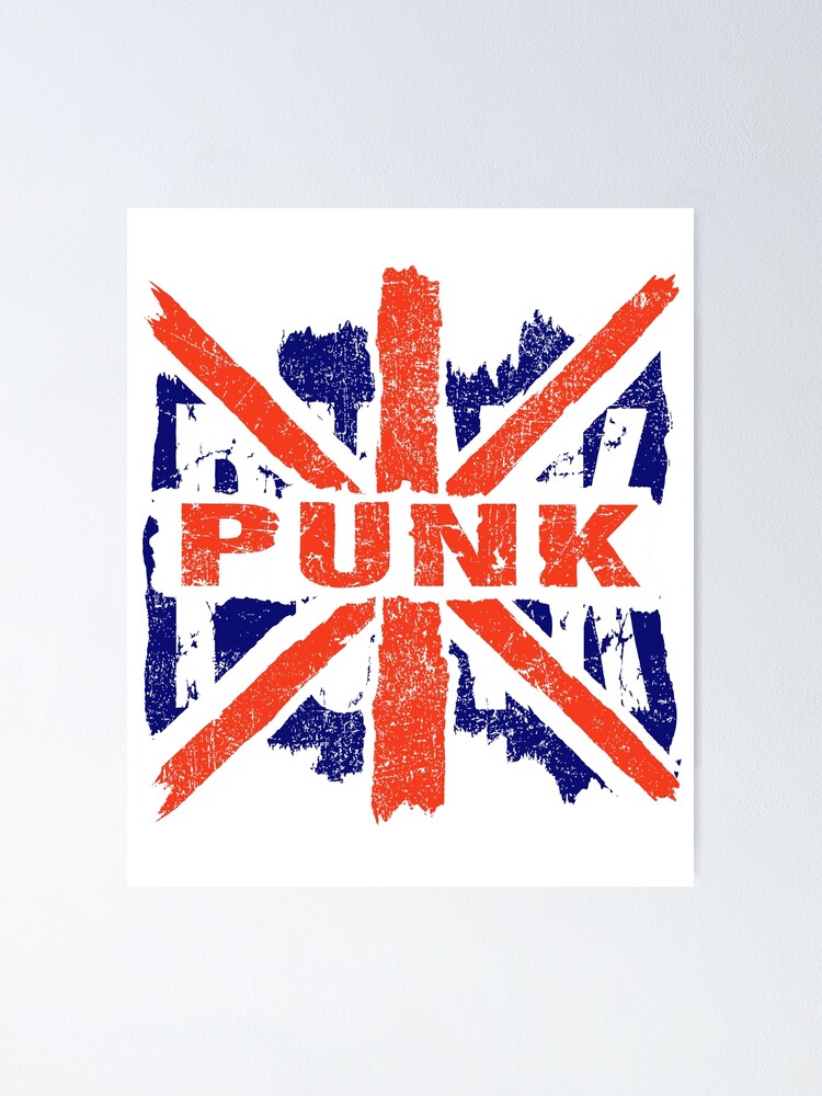 "Punk Rock British Union Jack Design" Poster by pacedesign | Redbubble