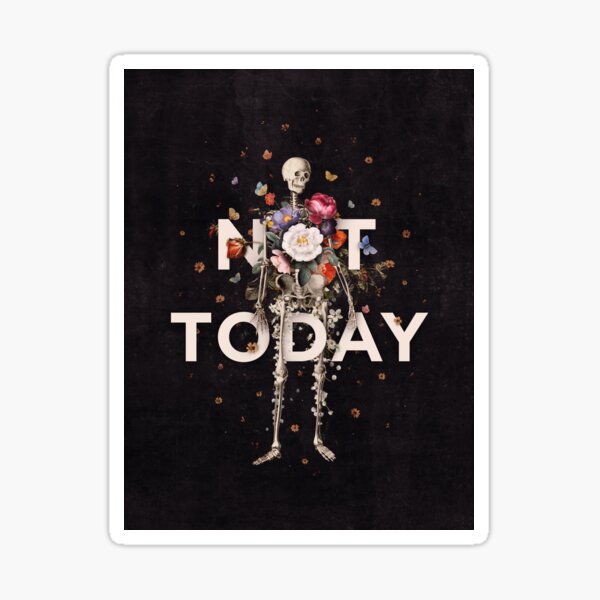 "Not Today" Sticker for Sale by buko | Redbubble