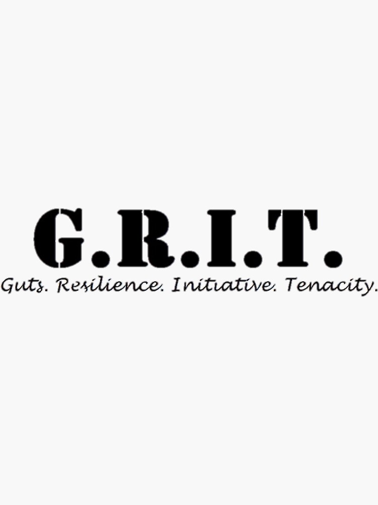 "Grit" Sticker for Sale by ndanhof1 | Redbubble