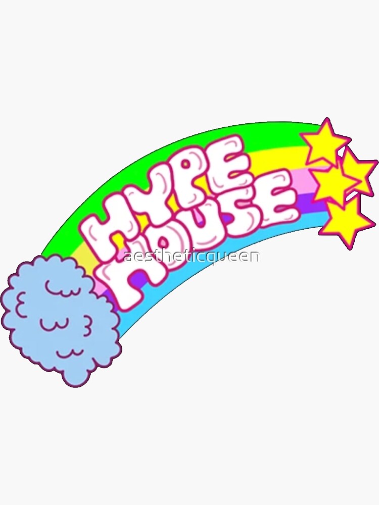 "Rainbow Hype House" Sticker for Sale by aestheticqueen | Redbubble