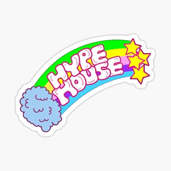 "Rainbow Hype House" Sticker for Sale by aestheticqueen | Redbubble
