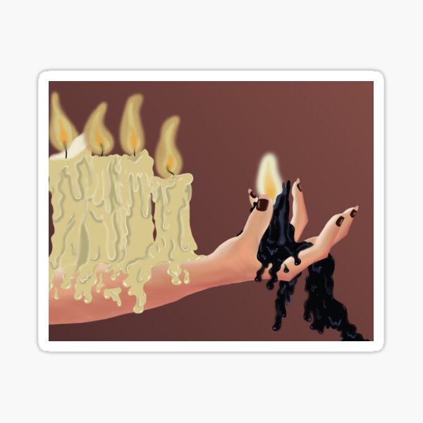 "Burn" Sticker by NotheeArt | Redbubble