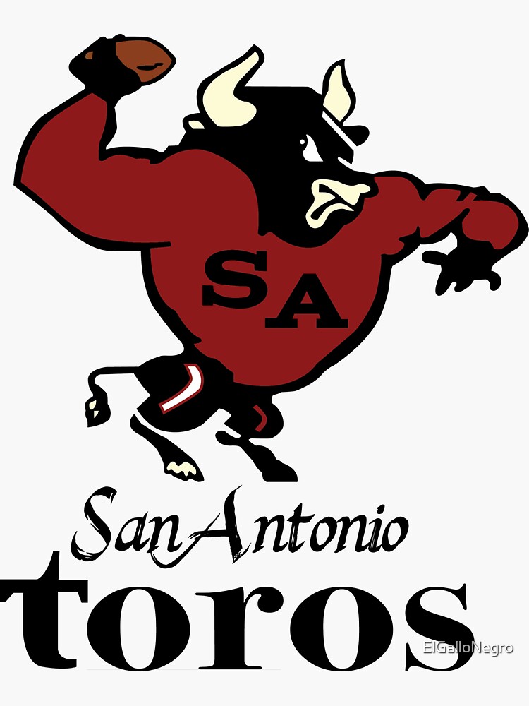 "San Antonio Toros" Sticker by ElGalloNegro | Redbubble