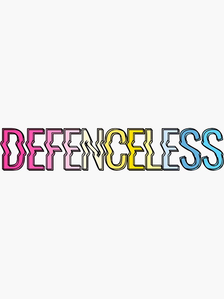 "Defenceless - Louis Tomlinson - Pansexuality flag" Sticker for Sale by ...