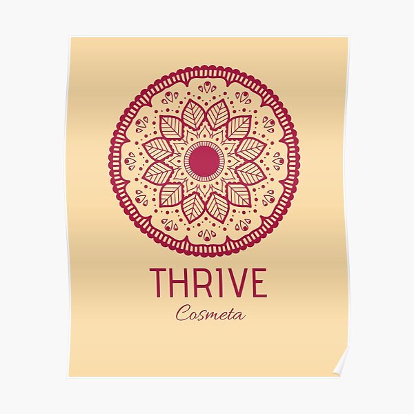 "Mandala Red Thrive" Poster by cosmeta | Redbubble