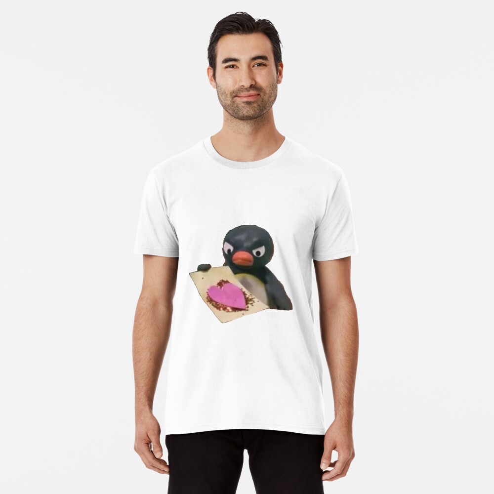 "Pingu Heart Mood" Sticker for Sale by meme mami | Redbubble