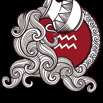 "Aquarius Astrology Zodiac Water Bearer" Sticker for Sale by stunpun ...