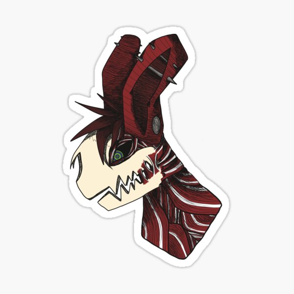 "the skinless monster" Sticker by FANGGRACE01 | Redbubble