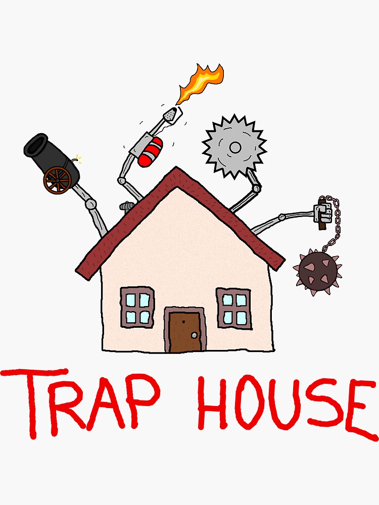 "Trap House" Sticker by DripDealer | Redbubble